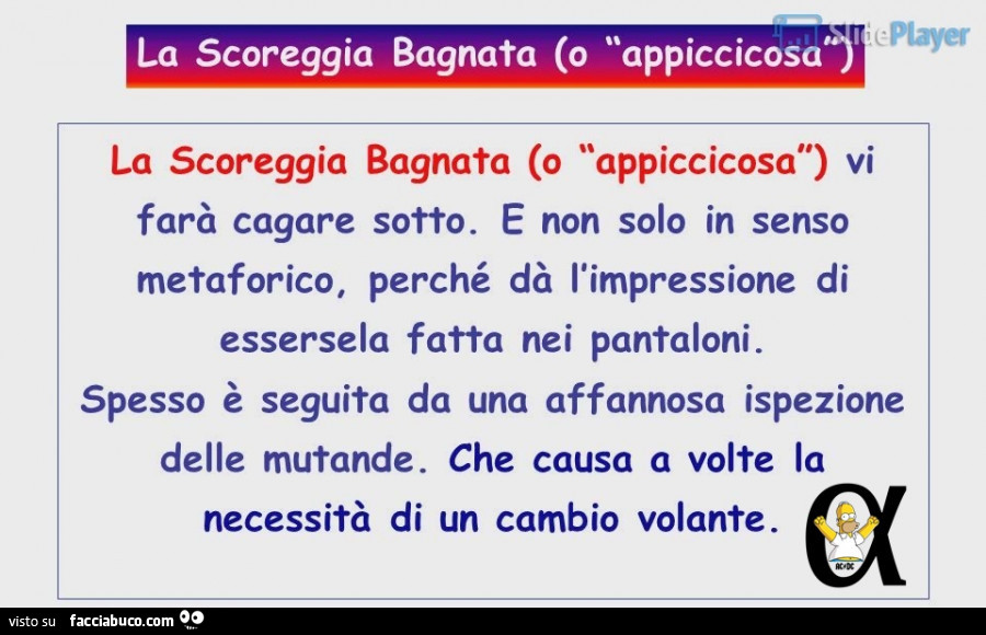 La scoreggia bagnata (o appiccicosa) vi farà cagare sotto. E non solo ...