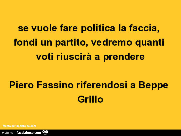 Tutti i meme su Piero Fassino - Facciabuco.com
